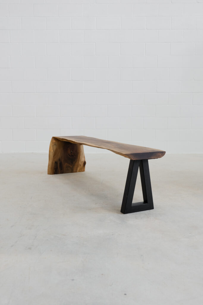 Brynn Dining Bench - Steel and Timber Custom Designs