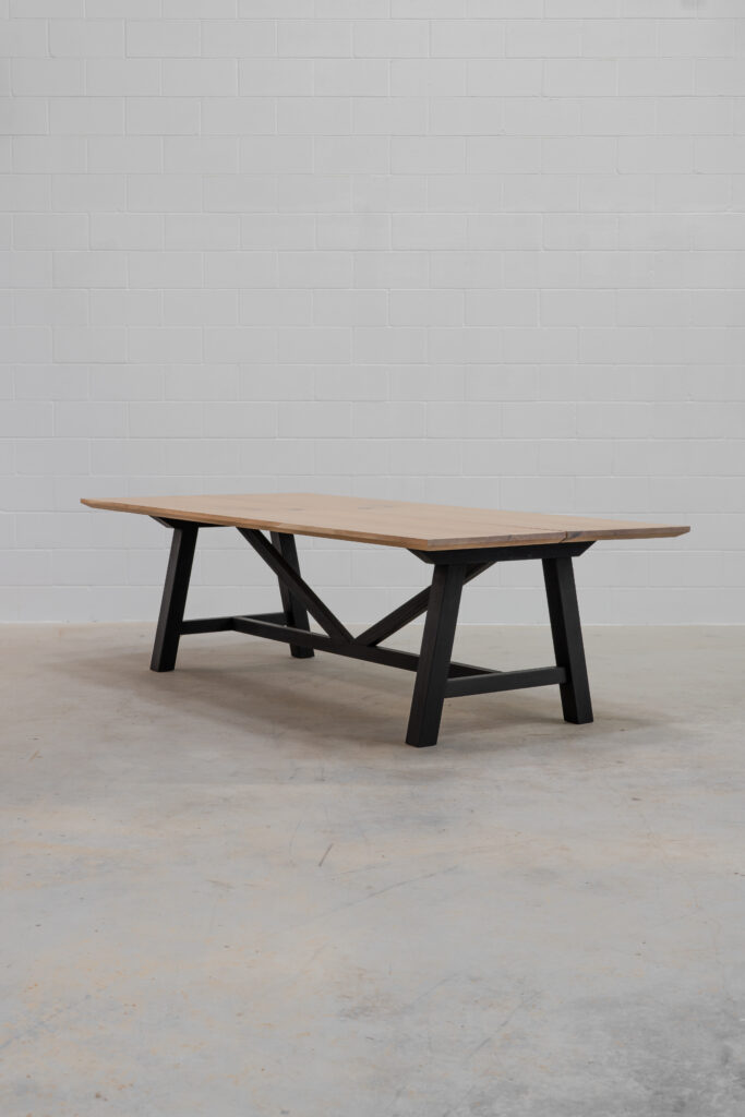 Split-Top Table - Steel and Timber Custom Designs